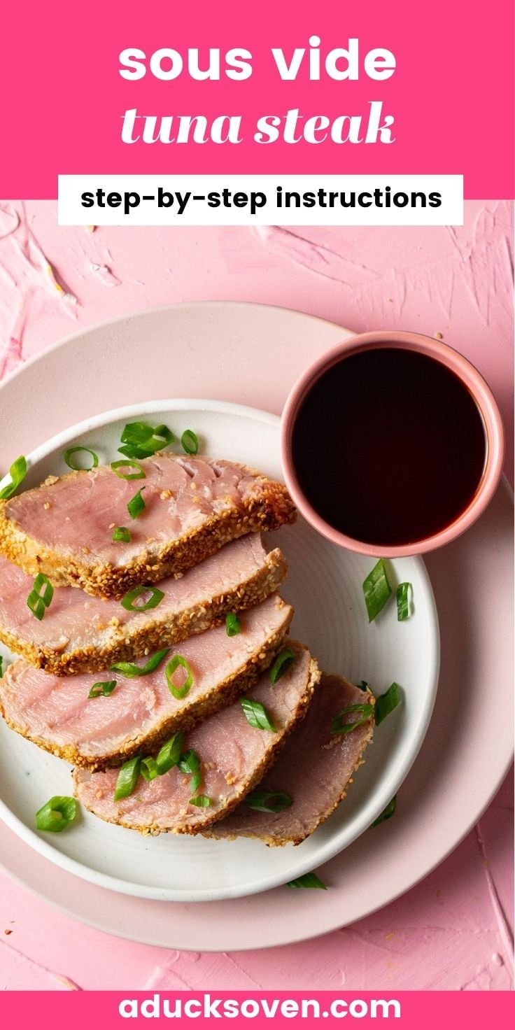 Sous Vide Tuna Steak (Any Species) in Soy Citrus Marinade - A Duck's Oven
